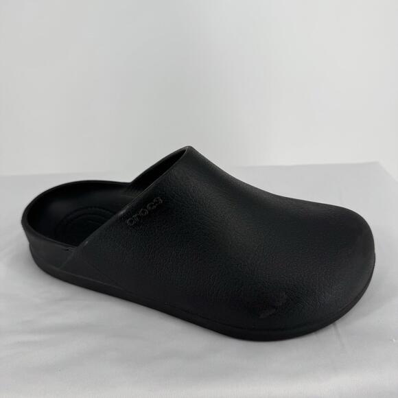 CROCS | Shoes | Crocs Shoes 8 Black Clogs Mules Slip On Dylan Fall ...